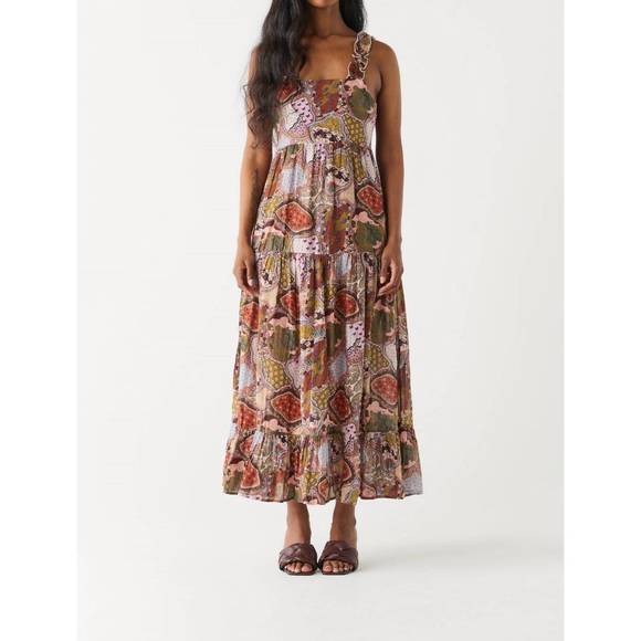 Dex | Dresses | New Dex Sleeveless Tiered Maxi Dress In Paisley ...